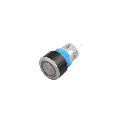 Ce Push Button Led Lights 19mm Ip67 Ring Illuminated Plastic Spdt