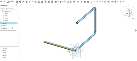 connecting different sketch planes to make a 3d frame with fillets