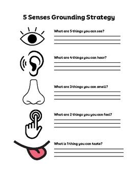 5 Senses Grounding Mindfulness Activity By School Counselors In Action