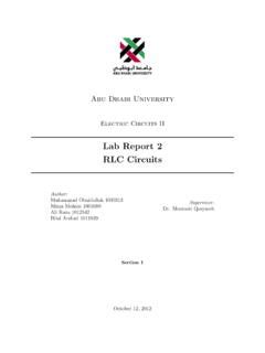 Lab Report RLC Circuits Obaidtech Com Lab Report Rlc Circuits Obaidtech Com Pdf PDF PRO