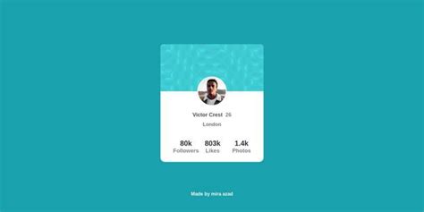 Frontend Mentor Profile Card In React Coding Challenge Solution