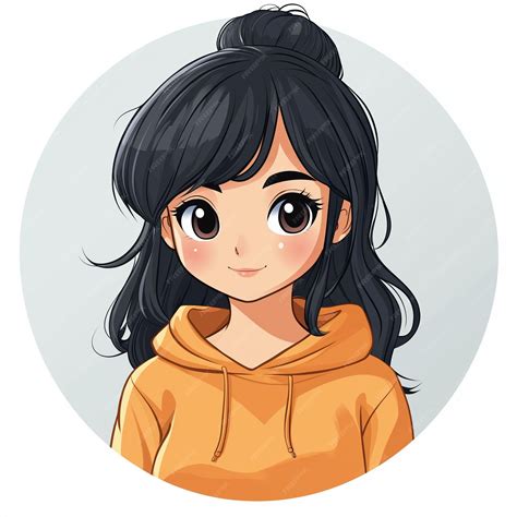 Cute Chinese Girl Illustration Girl Cartoon Vector Premium Ai