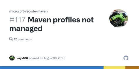 maven profiles not managed · issue 117 · microsoft vscode maven · github