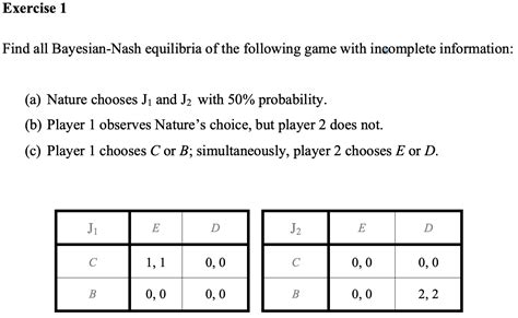Solved Find All Bayesian Nash Equilibria Of The Following