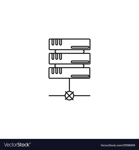 Database Connection Error Icon Royalty Free Vector Image