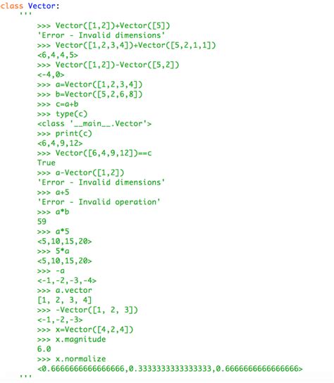 Solved Goal 10pts Write The Class Vector That Supports