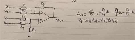 使用叠加定理简化电路计算：减法器与虚短虚断法实例 Csdn博客