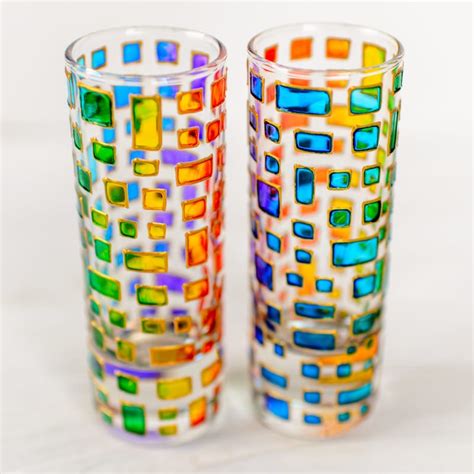 Tall Glasses Etsy