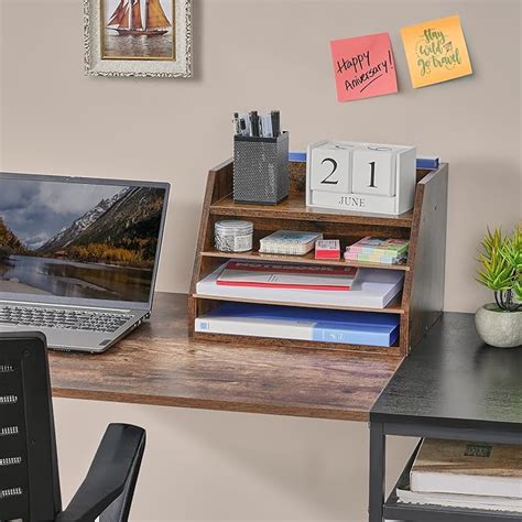 News Wooden File Organizer With Removable Panels