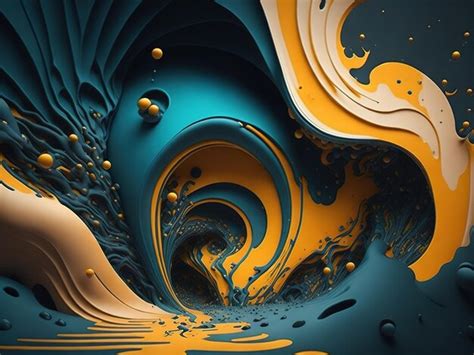 Premium Ai Image Abstract Background With Fluid And Organic Shapes