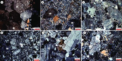 Microstructure Photographs Of Main Granite Rocks In The Badaguan Cu Mo