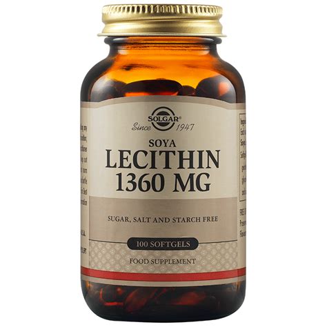 Лецитин 1360mg Меки капсули - 100 броя | Solgar BG