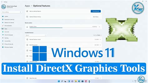 How To Install Directx Graphics Tools In Windows 11 Tutorial Youtube