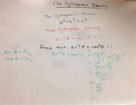 The Pythagorean Identity Ms Lundbergs Math Page