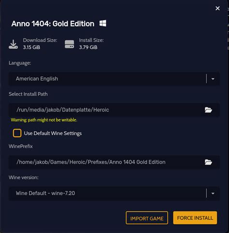 Warning Path Might Not Be Writable · Issue 2072 · Heroic Games