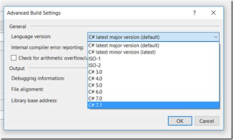 Tfs Build Error Cs1617 Invalid Option Latest For Langversion Must Be Iso 1 Iso 2 Default