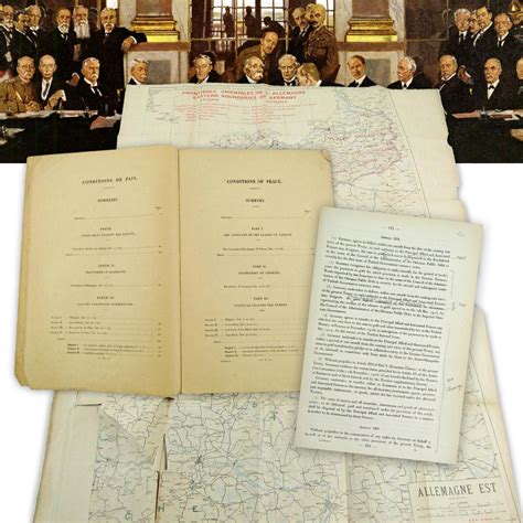 Sold At Auction Treaty Of Versailles Early Proof Bilingual