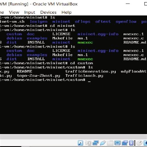 Virtual Box Window Running Mininet Download Scientific Diagram