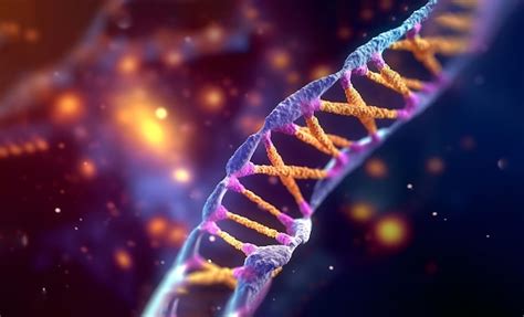 Premium Ai Image Human Dna Structure