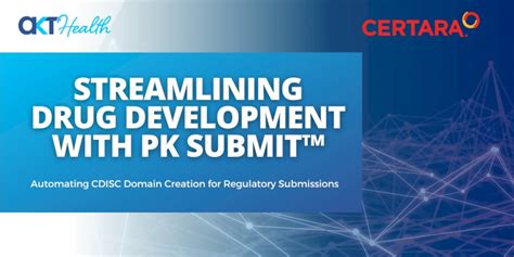 Streamlining Drug Development With Pk Submit™ Automating Cdisc Domain