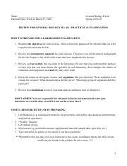 Lab Practical 1 Review Sheet 19 20 Pdf Name Practical Date Week Of March 2rd 2020 General