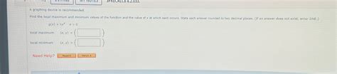 solved a graphing device is recommended g x 6xx x 0local