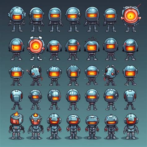 72000 Robot Sprite Sheet Pictures 72000 Robot Sprite Sheet Pictures