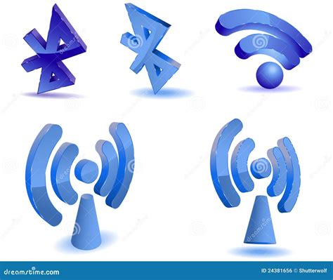 WiFi And Bluetooth Symbols Editorial Photo Image