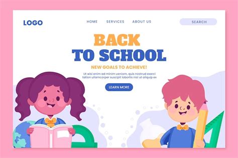 학교 방문 페이지 템플릿으로 돌아가기 무료 벡터 학교 방문 페이지 템플릿으로 돌아가기 무료 벡터