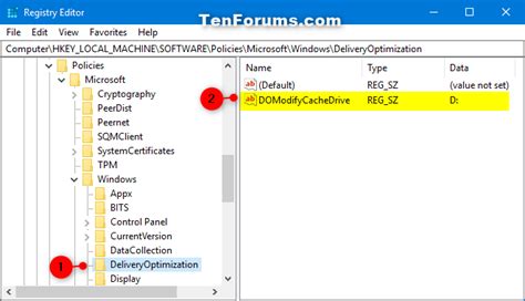 Change Delivery Optimization Cache Drive For Updates In Windows 10