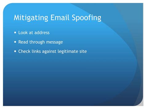 PPT Spoofing PowerPoint Presentation Free Download ID