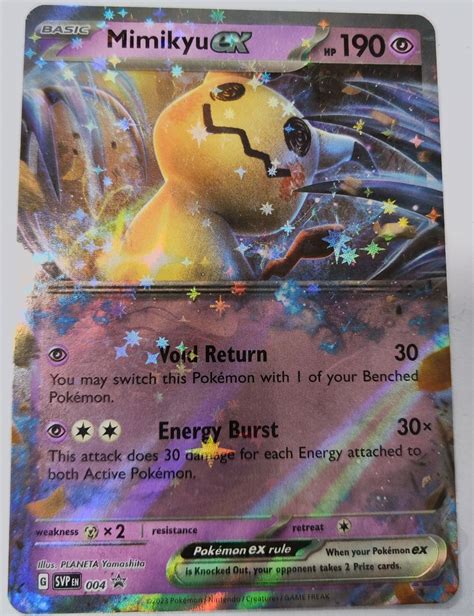 Pokémon Mimikyu Ex Promo Svp004 Kuma Cz