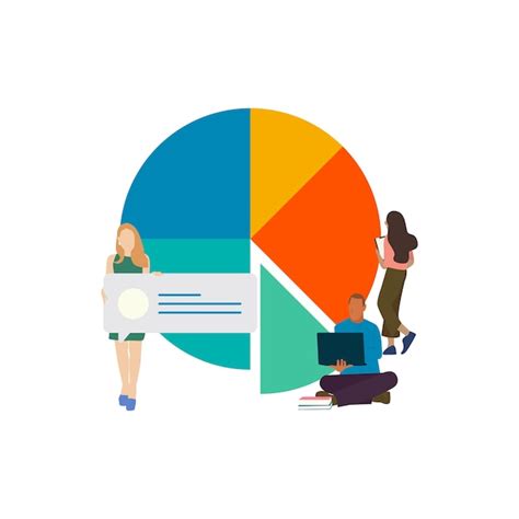 Premium Vector Illustrated Social Network Data Analysis