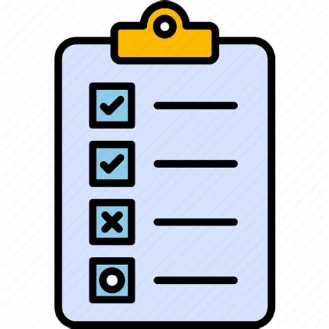 Clipboard Test List Form Board Paper Checklist Icon Download On Iconfinder