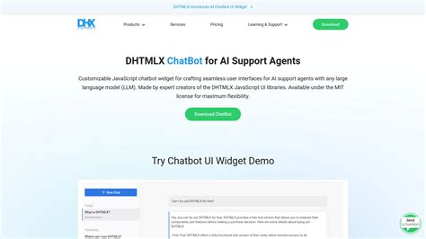 Dhtmlx Chatbot Customizable Javascript Widget For Ai Support Creatiai