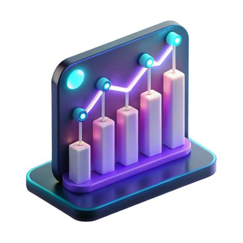 Data Visualization 3d Growth Chart Business Analytics Progress Report Statistical Graph