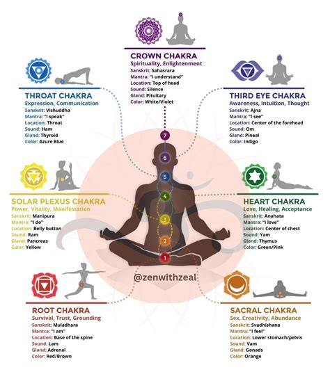 Aum Yoga On Instagram The Seven Chakras Are Key Energy Centers In The Body According To
