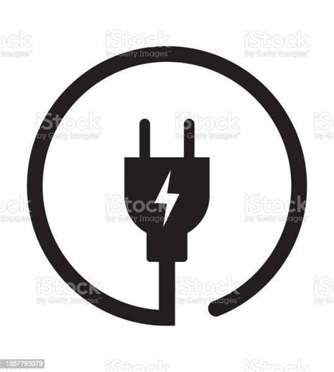 전기 플러그 아이콘 조명 기호가 있는 전기 플러그 전기 플러그가 있는 녹색 에너지 로고 또는 아이콘 벡터 디자인 템플릿 전기