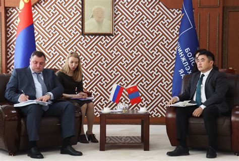 БШУ ны дэд сайд Г Ганбаяр ОХУ ын Гэгээрлийн яамны орлогч сайд Д Е Грибовтой уулзжээ Hunnu Mn