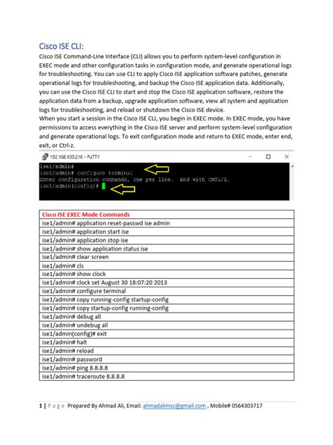 06 Cisco Ise Cli Pdf Command Line Interface Application Software