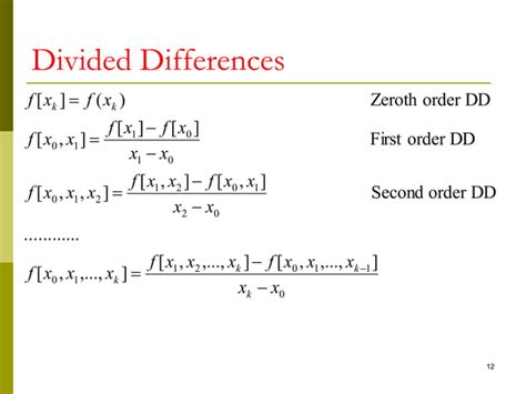 Lagrange And Newton Divided Differencesppt