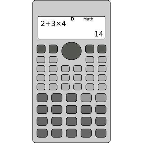 Scientific Calculator Vector Image Free SVG