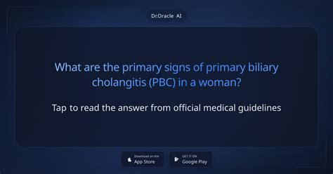 What Are The Primary Signs Of Primary Biliary Cholangitis Pbc In A Woman