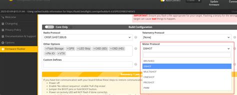 How To Correctly Flash Firmware For Betaflight Version And Above