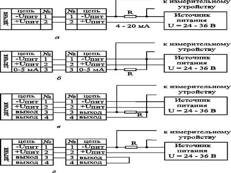 3 3 1 Электрическая схема подключения токовых датчиков