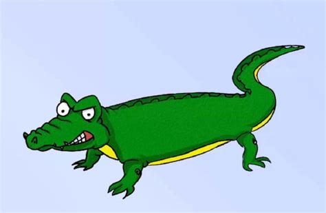 44 مدل کشیدن نقاشی تمساح کودکانه ساده و سخت با دست برای رنگ آمیزی