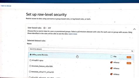How User Based Row Level Security Works In Quicksight