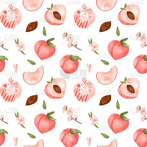 数字艺术可爱的桃子广场