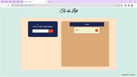 Kathir Karthik M On Linkedin Webdevelopment Javascript Dom Frontend Todolist Learningjourney