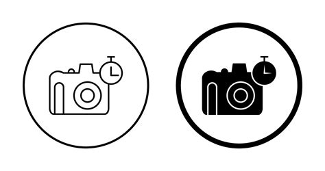 Unique Timer On Camera Vector Icon 24783443 Vector Art At Vecteezy